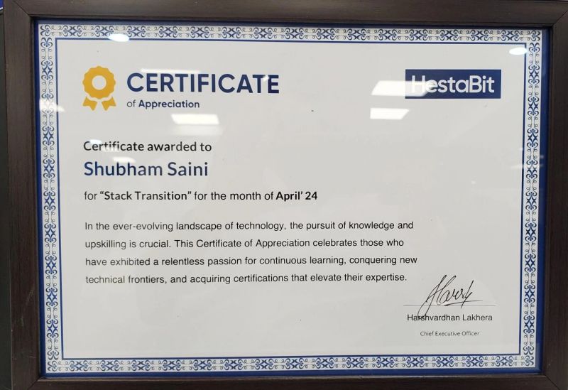 Shubham Saini on LinkedIn: #continuouslearning #upskilling # ... Shubham Saini on LinkedIn: #continuouslearning #upskilling # ...
