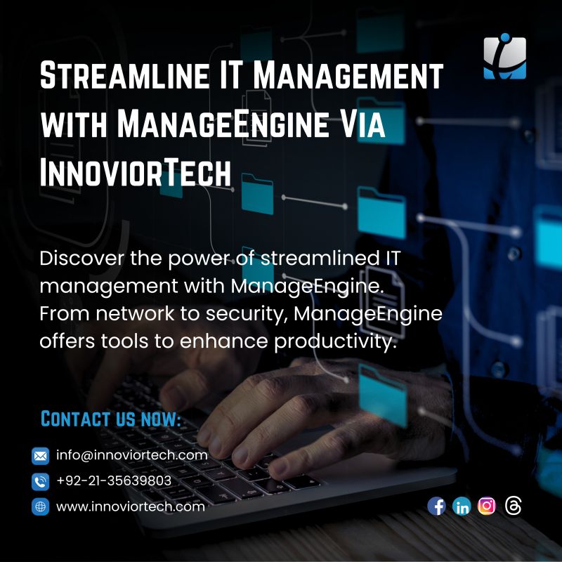 Learn how ManageEngine simplifies IT management | InnoviorTech posted ... Learn how ManageEngine simplifies IT management | InnoviorTech posted ...