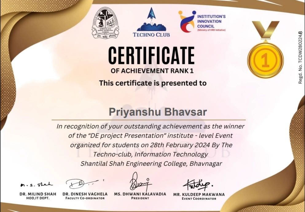 Priyanshu Bhavsar on LinkedIn: Hello connectionsđź‘‹ I took participated ... Priyanshu Bhavsar on LinkedIn: Hello connectionsđź‘‹ I took participated ...