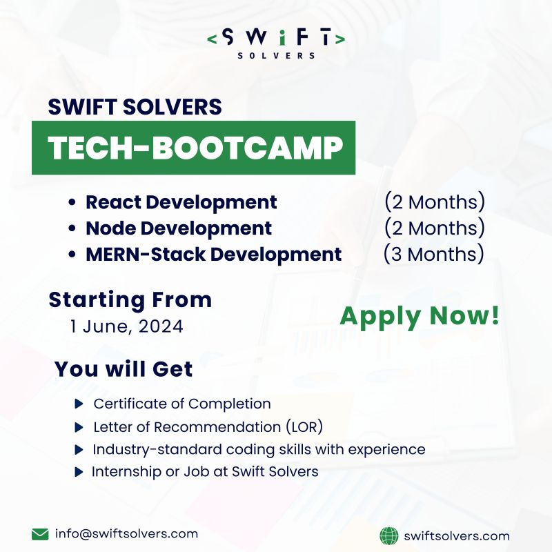 Swift Solvers on LinkedIn: #techbootcamp #swiftsolvers #careerdevelopment Swift Solvers on LinkedIn: #techbootcamp #swiftsolvers #careerdevelopment