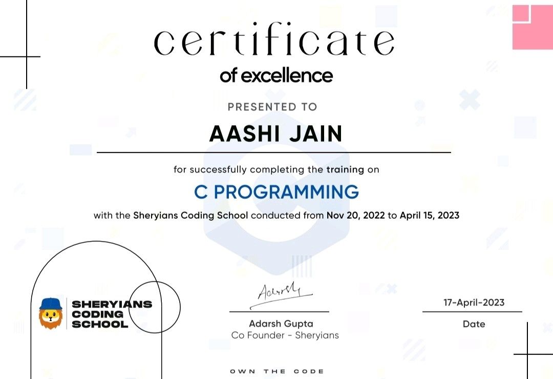Aashi Jain on LinkedIn: #coding #programming Aashi Jain on LinkedIn: #coding #programming