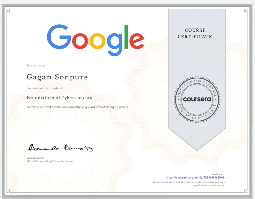 Gagan Sonpure on LinkedIn: #google #googleindia #cybersecurity # ... Gagan Sonpure on LinkedIn: #google #googleindia #cybersecurity # ...