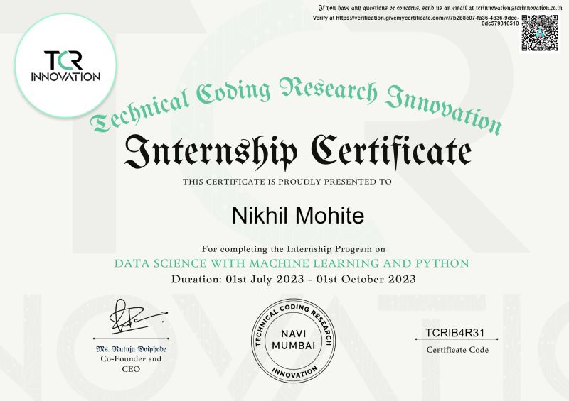 Nikhil Mohite on LinkedIn: #dataanalysis #machinelearning Nikhil Mohite on LinkedIn: #dataanalysis #machinelearning