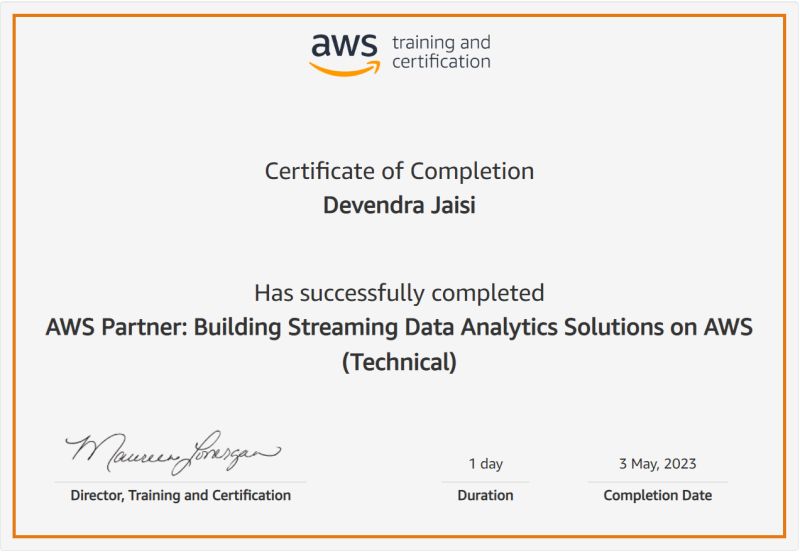Devendra Jaisi on LinkedIn: Building Streaming Data Analytics Solutions ... Devendra Jaisi on LinkedIn: Building Streaming Data Analytics Solutions ...