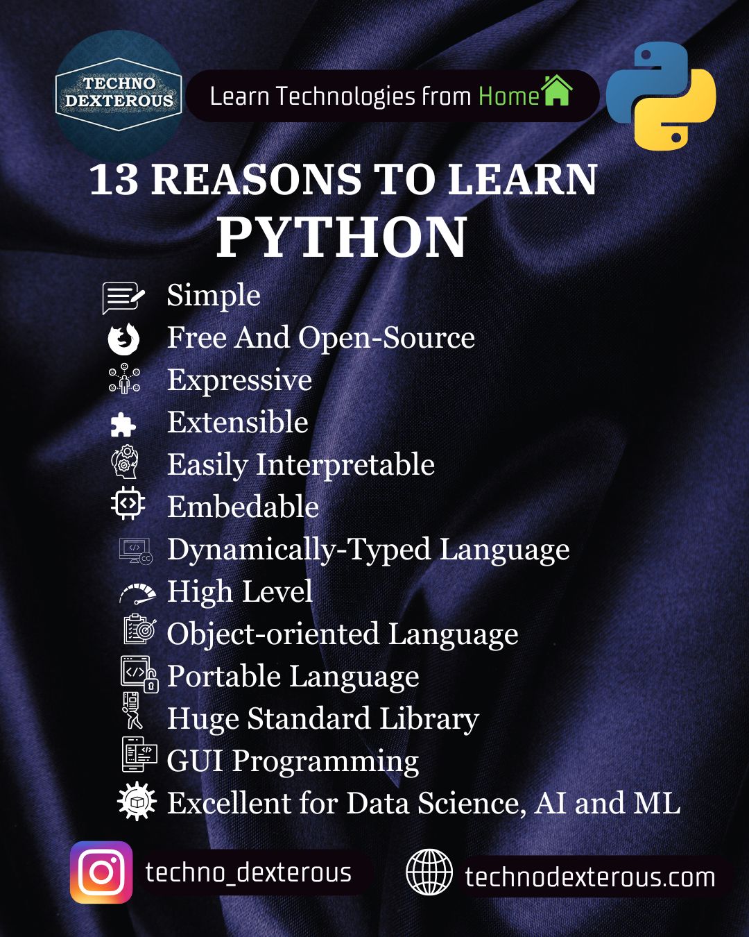 TechnoDexterous on LinkedIn: #python #pythonprogramming #python2024 TechnoDexterous on LinkedIn: #python #pythonprogramming #python2024