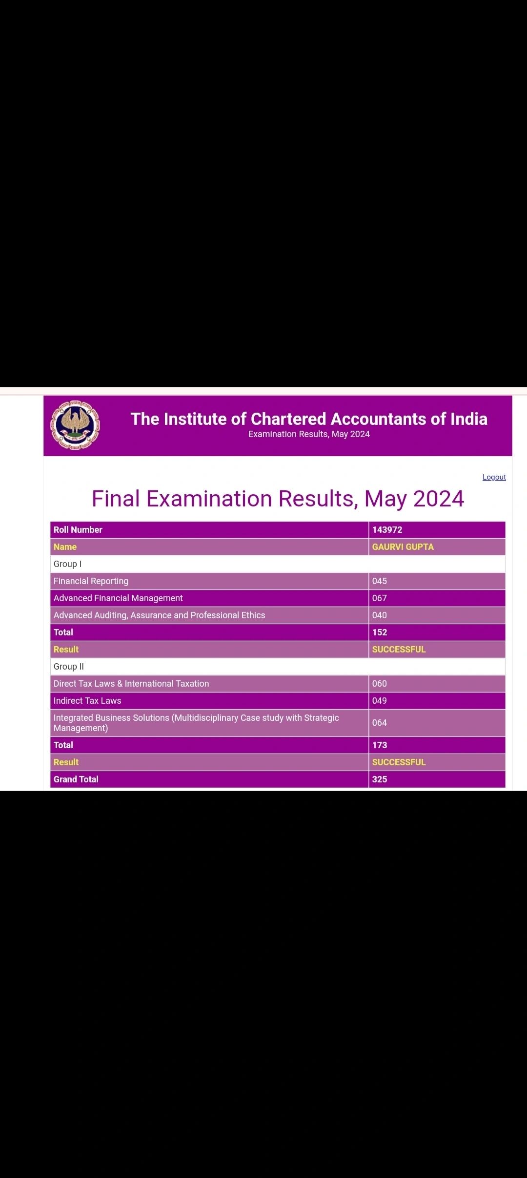 Gaurvi Gupta on LinkedIn: #cagaurvigupta #thankyou #ca #firstattempt # ... Gaurvi Gupta on LinkedIn: #cagaurvigupta #thankyou #ca #firstattempt # ...