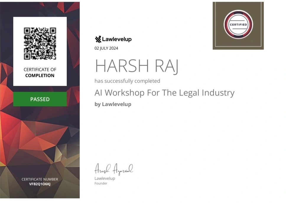 Harsh Raj on LinkedIn: I am delighted to share that I have Successfully ... Harsh Raj on LinkedIn: I am delighted to share that I have Successfully ...