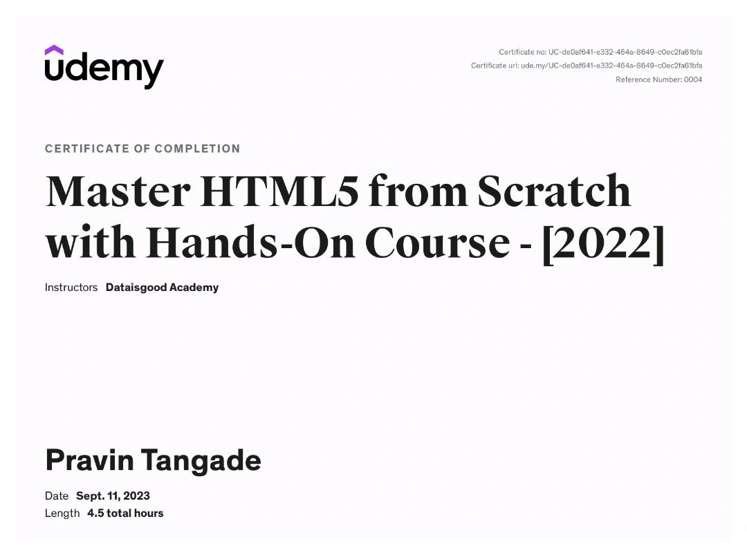 PRAVIN TANGADE on LinkedIn: #html #webdevelopment #udemy # ... PRAVIN TANGADE on LinkedIn: #html #webdevelopment #udemy # ...