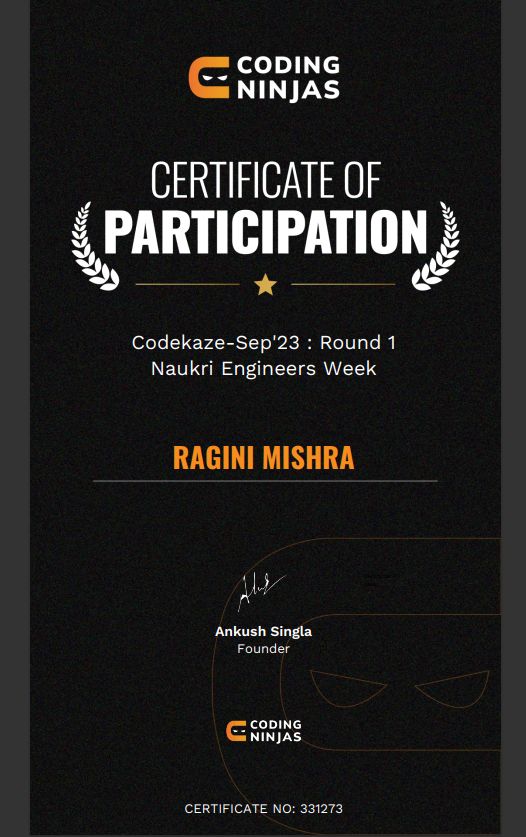 Ragini Mishra on LinkedIn: #codekaze #naukriengineersweek # ... Ragini Mishra on LinkedIn: #codekaze #naukriengineersweek # ...