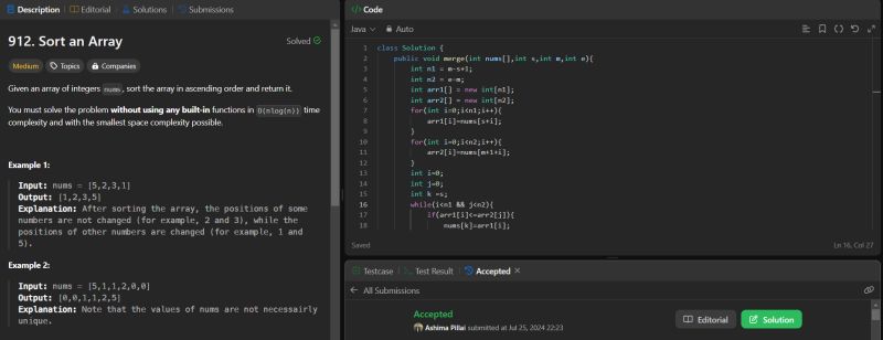 Ashima Pillai on LinkedIn: #day31 #leetcode #codingchallenge #algorithm ... Ashima Pillai on LinkedIn: #day31 #leetcode #codingchallenge #algorithm ...