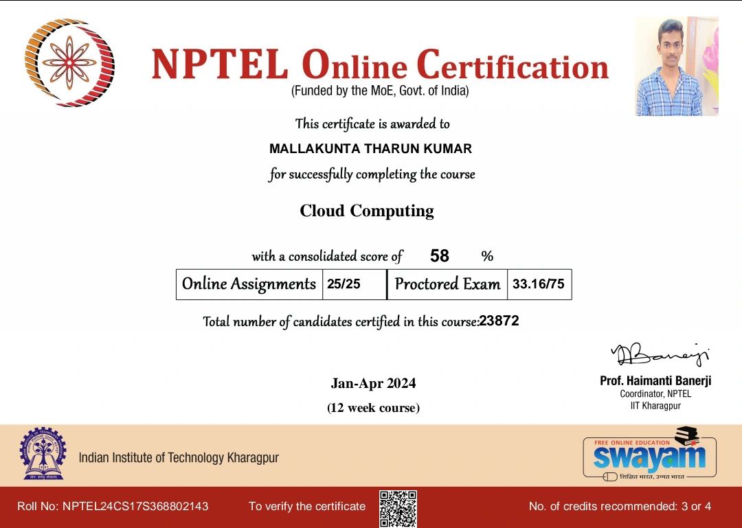 Mallakunta Tharun Kumar on LinkedIn: I am Happy to share that I have ... Mallakunta Tharun Kumar on LinkedIn: I am Happy to share that I have ...