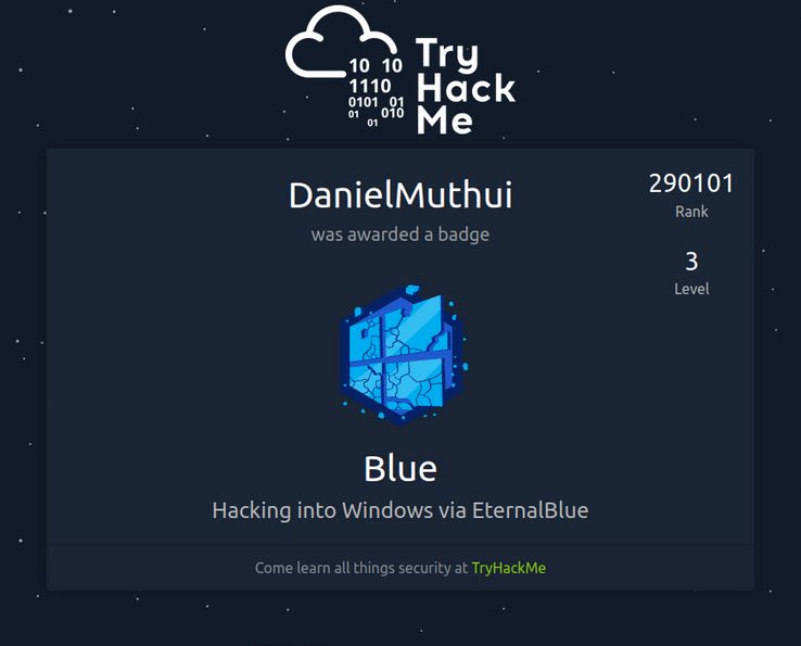 Daniel Muthui on LinkedIn: #tryhackme #beginner #ctf Daniel Muthui on LinkedIn: #tryhackme #beginner #ctf