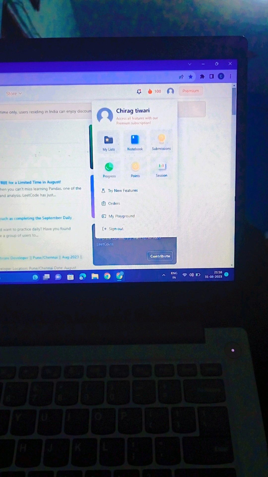 Chirag Tiwari on LinkedIn: 100 days leetcode coding complete 💯 Chirag Tiwari on LinkedIn: 100 days leetcode coding complete 💯
