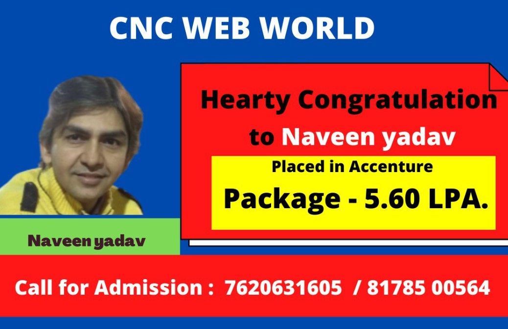 CNC Web World on LinkedIn: 💠Hearty Congratulations to Naveen Yadav ... CNC Web World on LinkedIn: 💠Hearty Congratulations to Naveen Yadav ...