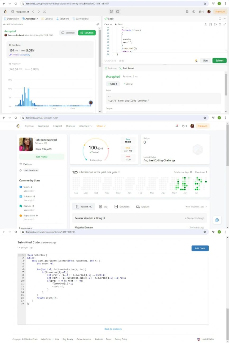 Tahreem Rasheed on LinkedIn: #coding #leetcode #achievementunlocked ... Tahreem Rasheed on LinkedIn: #coding #leetcode #achievementunlocked ...