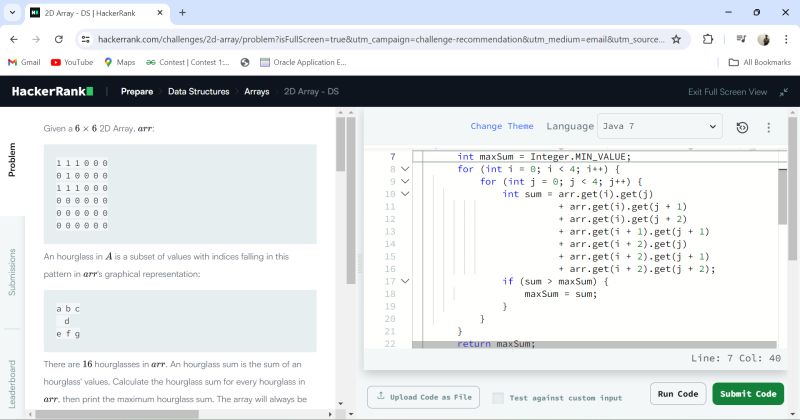 Vinaysing Rajput on LinkedIn: #java #coding #hackerrank #hourglasssum # ... Vinaysing Rajput on LinkedIn: #java #coding #hackerrank #hourglasssum # ...