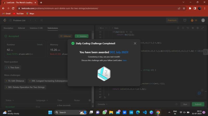 Shubhangi Kumari on LinkedIn: #leetcode #dsa #coding #algorithms # ... Shubhangi Kumari on LinkedIn: #leetcode #dsa #coding #algorithms # ...