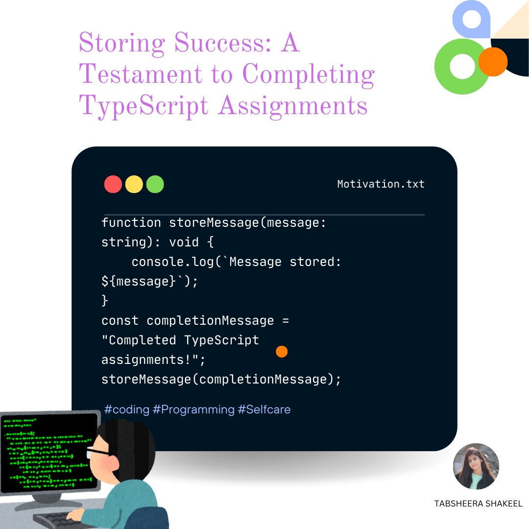 Tabsheera Shakeel on LinkedIn: #giaic #typescript #programming #coding Tabsheera Shakeel on LinkedIn: #giaic #typescript #programming #coding