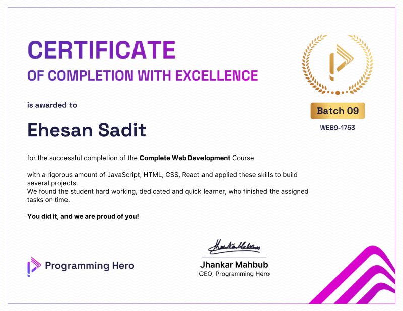 Shahmiraj Ehesan on LinkedIn: #programminghero #webdevelopment # ... Shahmiraj Ehesan on LinkedIn: #programminghero #webdevelopment # ...