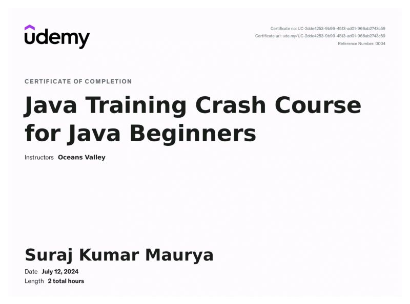 Suraj Maurya on LinkedIn: #java #udemy #learning #javaprogram # ... Suraj Maurya on LinkedIn: #java #udemy #learning #javaprogram # ...