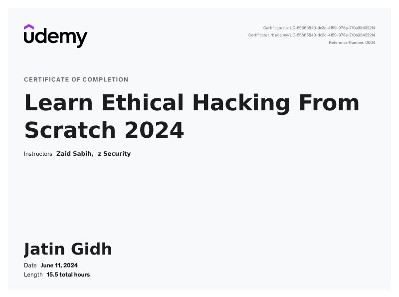 Jatin Gidh on LinkedIn: #ethicalhacking #cybersecurity #networksecurity ... Jatin Gidh on LinkedIn: #ethicalhacking #cybersecurity #networksecurity ...