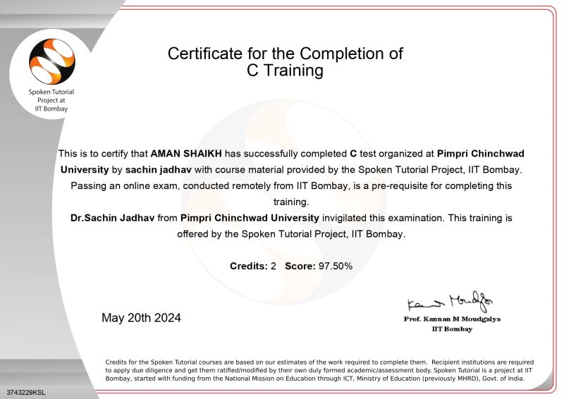 Aman Shaikh on LinkedIn: #learning #coding #cprogramming #achievement # ... Aman Shaikh on LinkedIn: #learning #coding #cprogramming #achievement # ...
