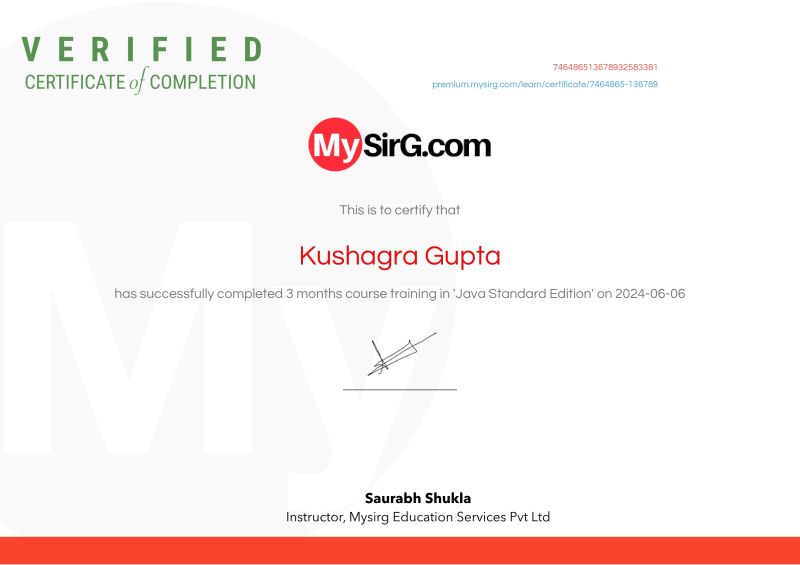 Kushagra Gupta on LinkedIn: #javaprogramming #javadeveloper #coding # ... Kushagra Gupta on LinkedIn: #javaprogramming #javadeveloper #coding # ...