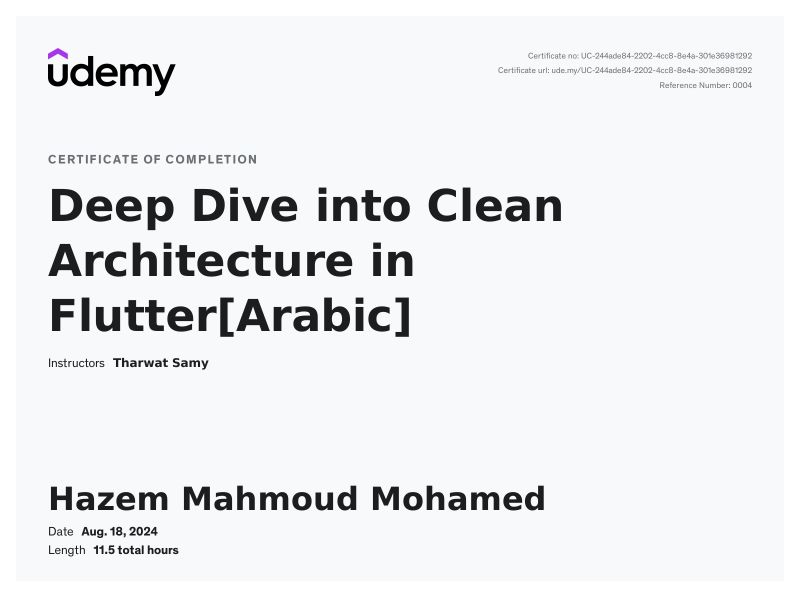 Hazem Mahmoud on LinkedIn: #flutter #clean_architecture #flutter_developer Hazem Mahmoud on LinkedIn: #flutter #clean_architecture #flutter_developer