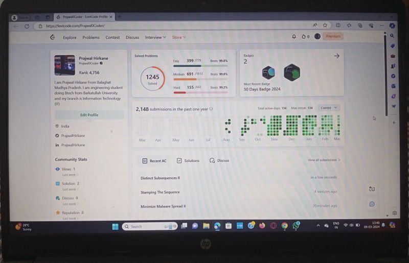 Prajwal Hirkane on LinkedIn: #365daychallenge #leetcode #dailycoding # ... Prajwal Hirkane on LinkedIn: #365daychallenge #leetcode #dailycoding # ...