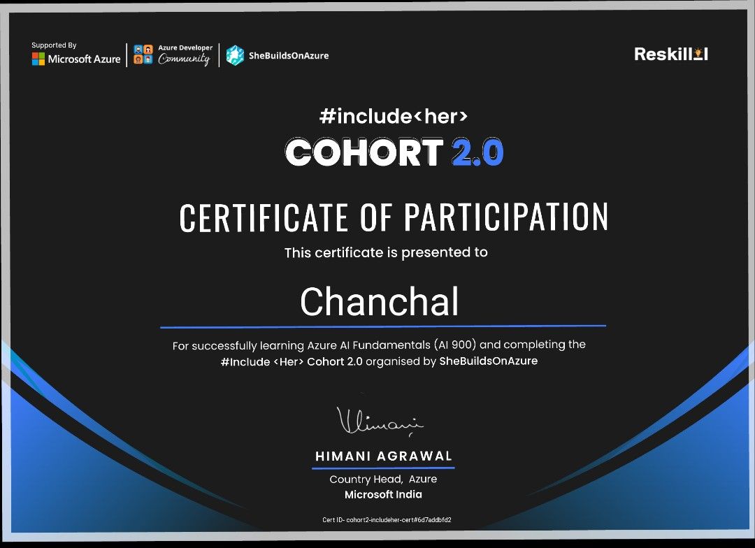 Chanchal Sharma on LinkedIn: #include #microsoftazure #shebuildsonazure ... Chanchal Sharma on LinkedIn: #include #microsoftazure #shebuildsonazure ...