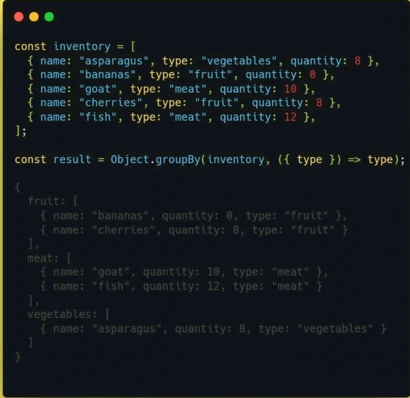 Amar Waheed on LinkedIn: #js #javascript #coding #groupby Amar Waheed on LinkedIn: #js #javascript #coding #groupby