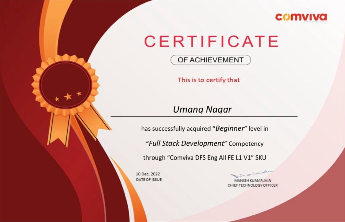 Umang Nagar on LinkedIn: #comviva #development #connections Umang Nagar on LinkedIn: #comviva #development #connections