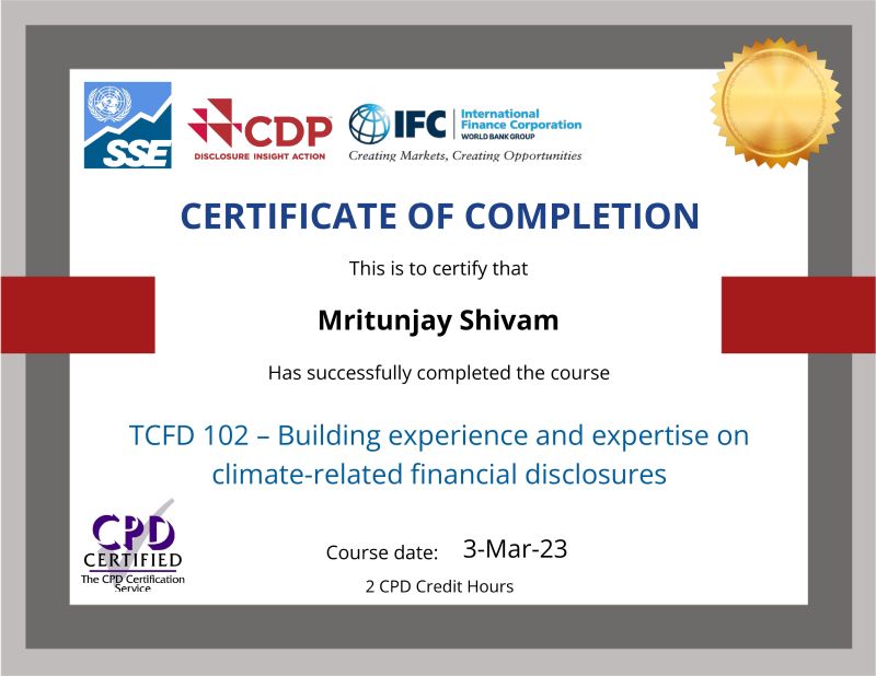 Mritunjay Shivam Shukla on LinkedIn: #tcfd101 #tcfd102 #esgreporting # ... Mritunjay Shivam Shukla on LinkedIn: #tcfd101 #tcfd102 #esgreporting # ...