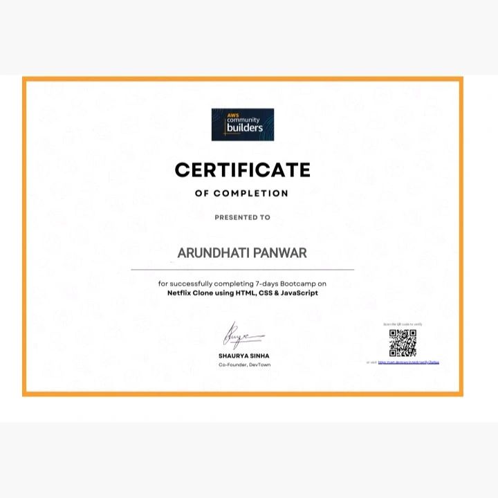 Arundhati Panwar on LinkedIn: #webdev #netflixclone #codingjourney Arundhati Panwar on LinkedIn: #webdev #netflixclone #codingjourney