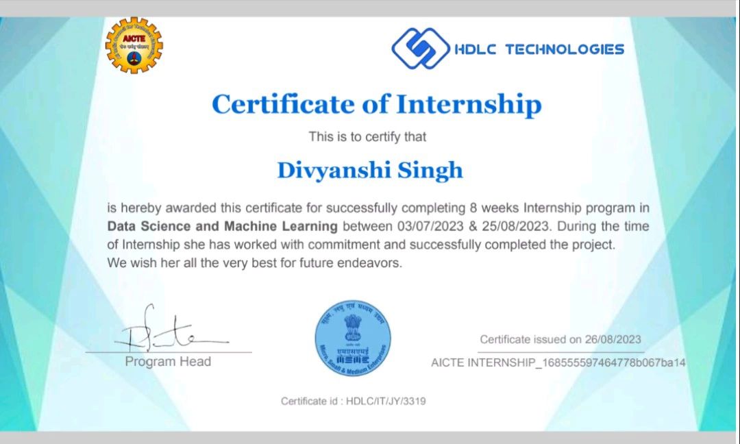 Divyanshi Singh on LinkedIn: #hdlctechnologies Divyanshi Singh on LinkedIn: #hdlctechnologies