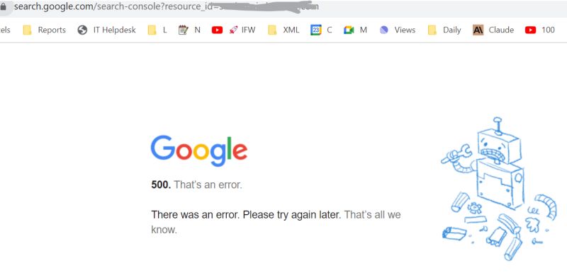 Dulare Yadav on LinkedIn: Search Console Throwing 500 Error Dulare Yadav on LinkedIn: Search Console Throwing 500 Error