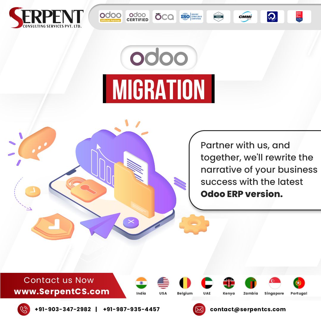 Serpent Consulting Services Pvt. Ltd. on LinkedIn: Odoo ERP Migration ... Serpent Consulting Services Pvt. Ltd. on LinkedIn: Odoo ERP Migration ...