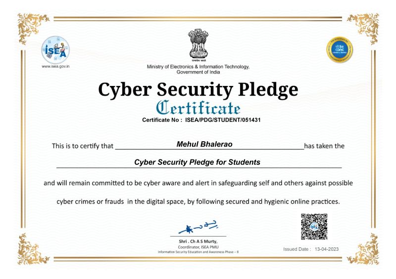 Mehul Bhalerao on LinkedIn: #nfsu #scsdf #quad #cyberpledge #cybernfsu ... Mehul Bhalerao on LinkedIn: #nfsu #scsdf #quad #cyberpledge #cybernfsu ...