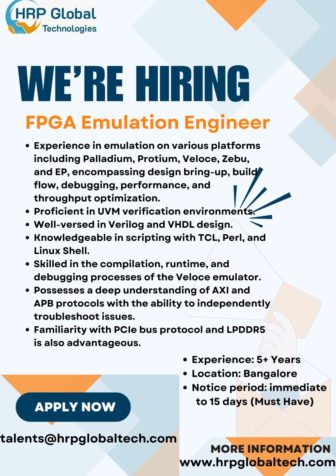 HRP GLOBAL TECHNOLOGIES on LinkedIn: We are hiring FPGA Emulation ... HRP GLOBAL TECHNOLOGIES on LinkedIn: We are hiring FPGA Emulation ...