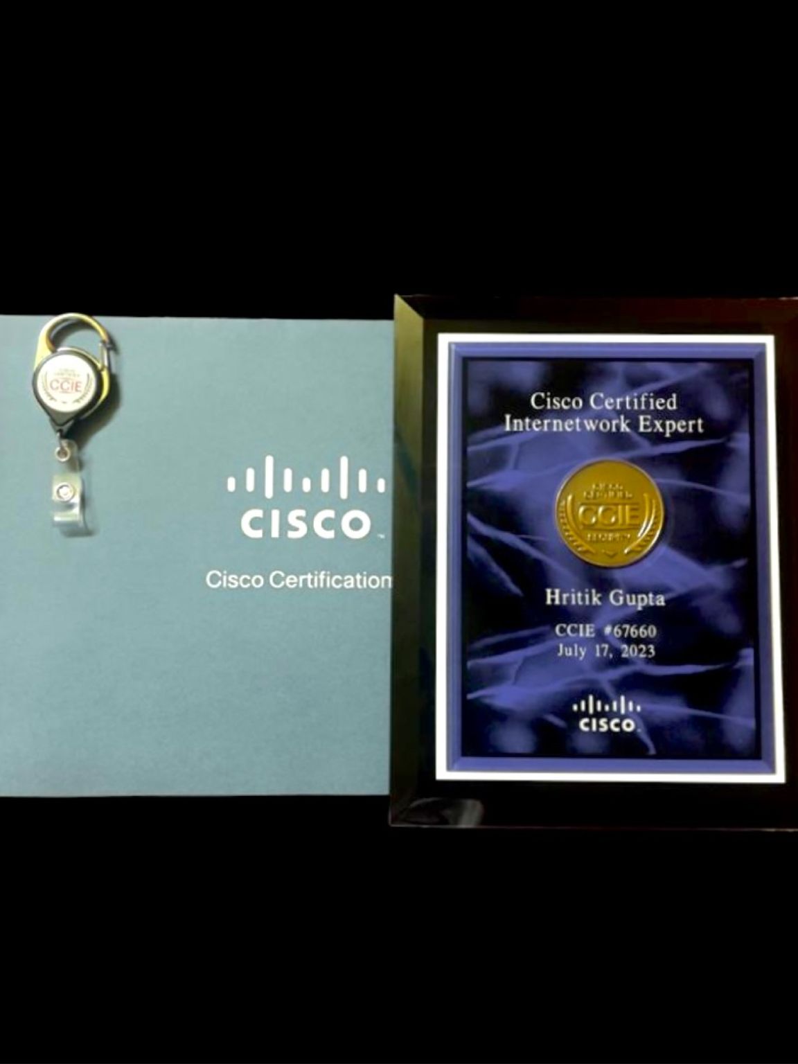 Hritik Gupta on LinkedIn: My CCIE plaque has finally arrived😊 | 28 comments Hritik Gupta on LinkedIn: My CCIE plaque has finally arrived😊 | 28 comments