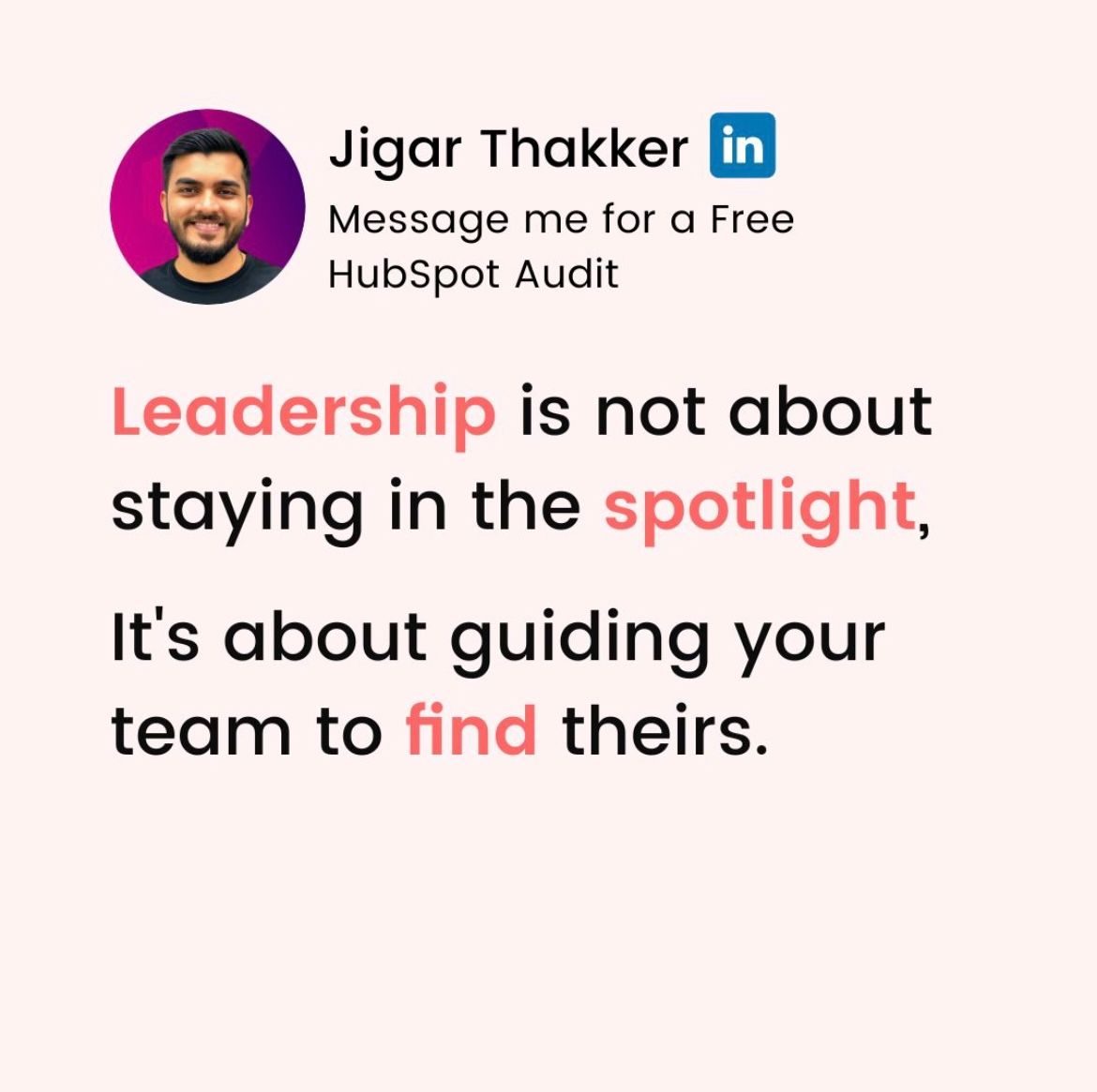 Shivalika Anand on LinkedIn: Well said Jigar Thakker 👏 Shivalika Anand on LinkedIn: Well said Jigar Thakker 👏