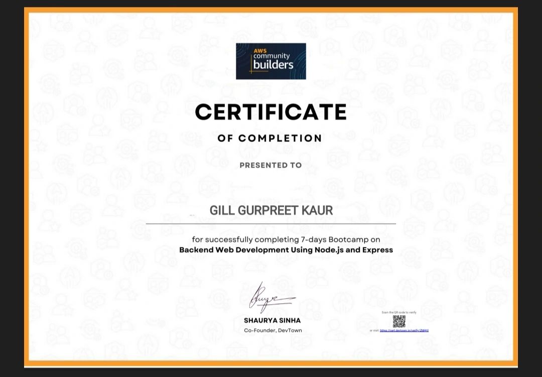 Gill gurpreet Kaur on LinkedIn: #devtown #nodejs #expressjs #webdevelopment Gill gurpreet Kaur on LinkedIn: #devtown #nodejs #expressjs #webdevelopment