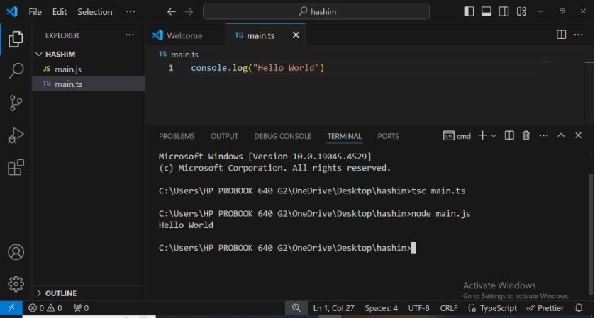 Hashim Ali on LinkedIn: Our first Typescript program: Let's write a ... Hashim Ali on LinkedIn: Our first Typescript program: Let's write a ...