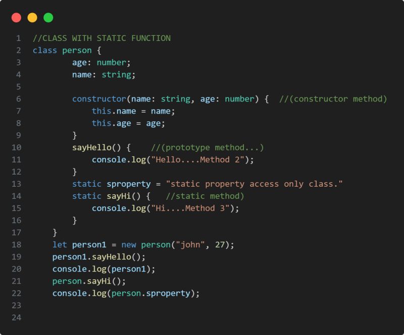 Nousheen Atif on LinkedIn: #typescript #oop #staticfunctions # ... Nousheen Atif on LinkedIn: #typescript #oop #staticfunctions # ...