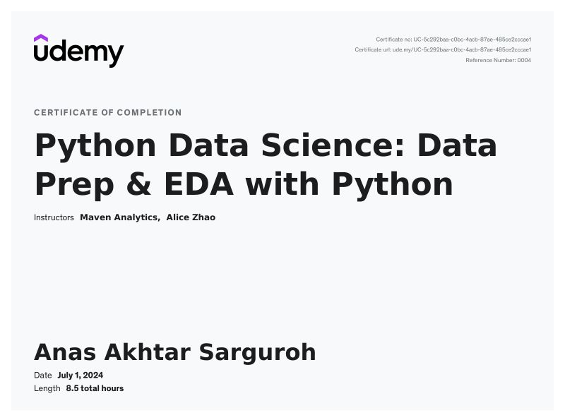 Anas Sarguroh on LinkedIn: #datascience #python #datapreparation #eda # ... Anas Sarguroh on LinkedIn: #datascience #python #datapreparation #eda # ...