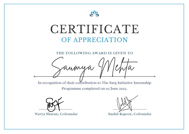 Saumya Mehta on LinkedIn: Hello everyone! I'm pleased to announce that ... Saumya Mehta on LinkedIn: Hello everyone! I'm pleased to announce that ...