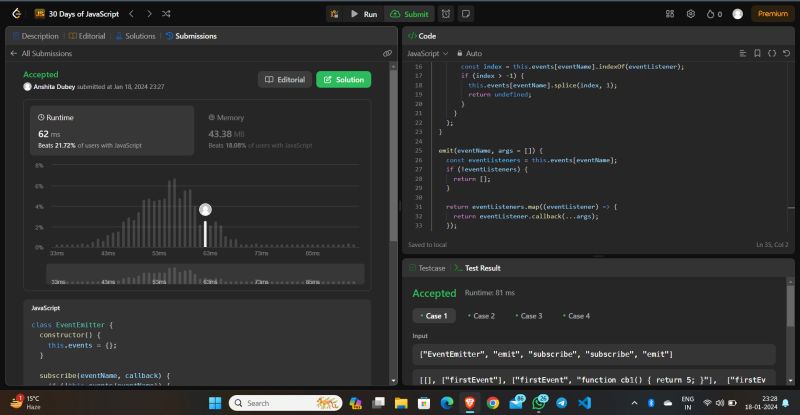 Anshita Dubey on LinkedIn: #codejourney #30daysofjs #leetcodechallenge Anshita Dubey on LinkedIn: #codejourney #30daysofjs #leetcodechallenge