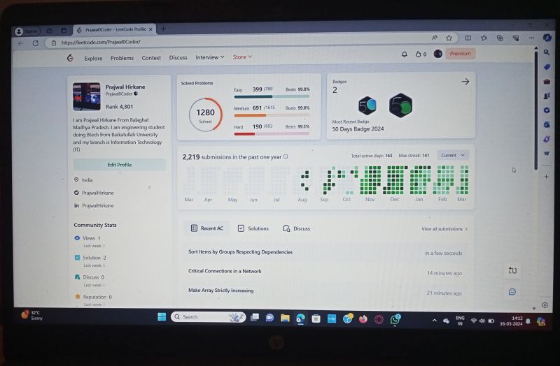Prajwal Hirkane on LinkedIn: #365daychallenge #leetcode #dailycoding # ... Prajwal Hirkane on LinkedIn: #365daychallenge #leetcode #dailycoding # ...