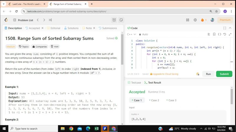 Anshu Kumar on LinkedIn: Day 27 🔗 Leetcode 75 day challenge 1508. Range ... Anshu Kumar on LinkedIn: Day 27 🔗 Leetcode 75 day challenge 1508. Range ...