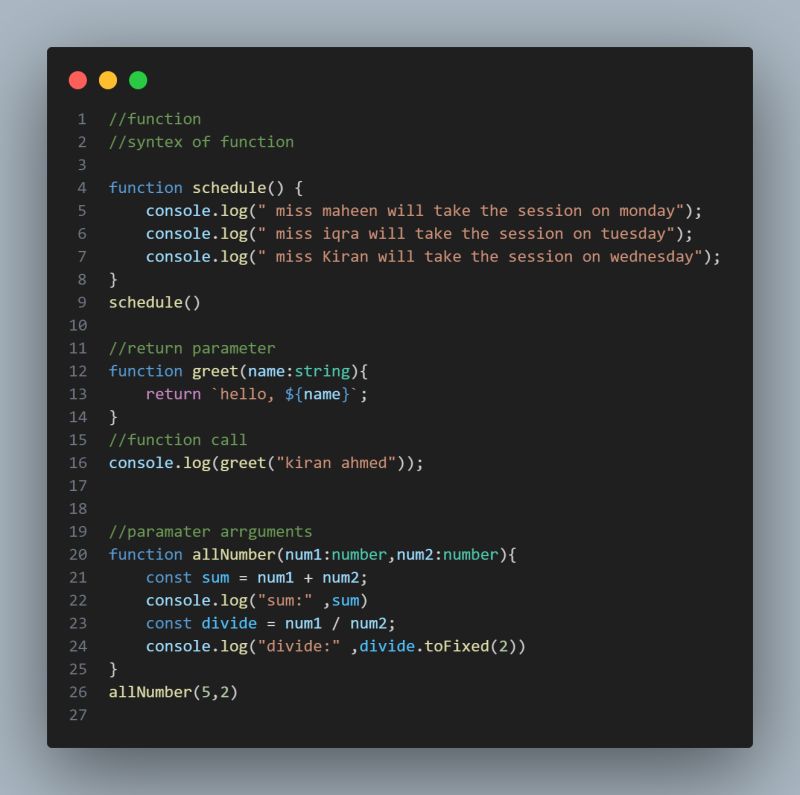 Ahmed Raza on LinkedIn: #typescript #functions #programmingfundamentals ... Ahmed Raza on LinkedIn: #typescript #functions #programmingfundamentals ...